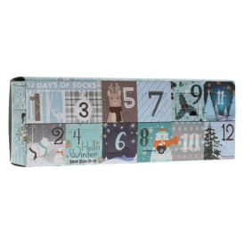 12 days of christmas surprise socks countdown calendar - winter theme ...