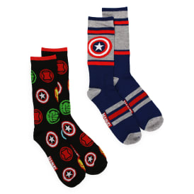 marvel avengers captain america crew socks, 2 pairs | Five Below
