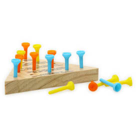 triangle teaser wooden peg game | Five Below