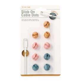 stick-on cable dots cord organizers 9-piece set | Five Below