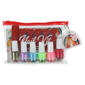rainbow nail kit with 6 x nail polish | Five Below