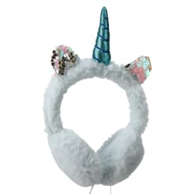 fuzzy unicorn wired headphones | Five Below
