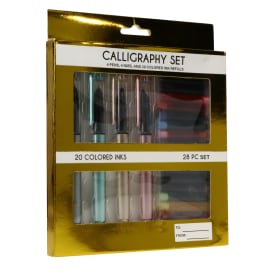 calligraphy pens set with 20 ink colors | Five Below