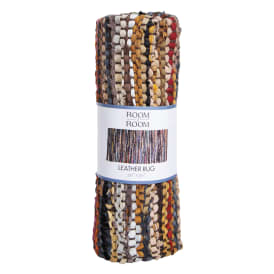 Leather Woven Chindi Rug 2.5ft X 4ft | Five Below