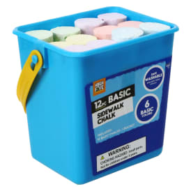 12-piece basic sidewalk chalk bucket (styles may vary) | Five Below