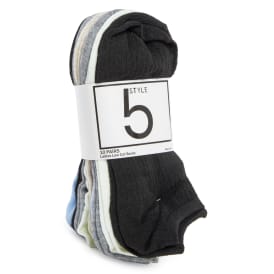 low-cut ankle socks 10-pack - black & gray | Five Below