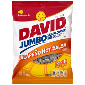 david® jalapeno hot salsa roasted & salted jumbo sunflower seeds 5.25oz ...