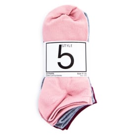 low cut ankle socks 10-pack - pink & gray | Five Below