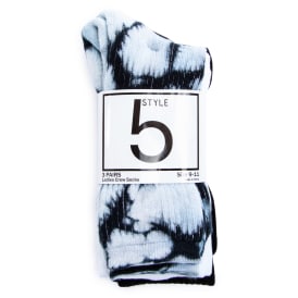 ladies tie dye crew socks 3-pack | Five Below