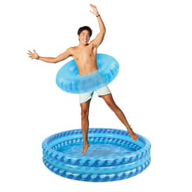 blue wave 3-ring inflatable pool 59in x 10.6in | Five Below