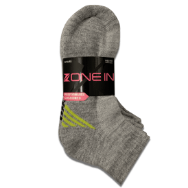 juniors zone in athletic quarter crew socks 6-pack | Five Below