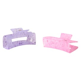 rectangle claw hair clips 2-pack - purple/pink | Five Below