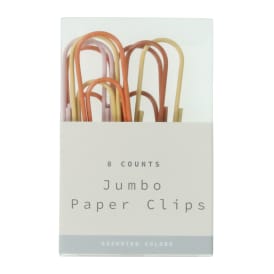 8-count jumbo paper clips, assorted colors | Five Below