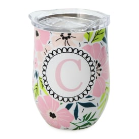 monogram stainless steel sipper cup 20oz | Five Below
