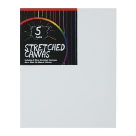8in x 10in stretched canvas 5-pack | Five Below