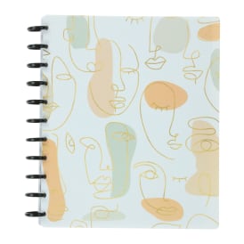 5-subject spiral notebook 11.2in x 9.4in - faces | Five Below