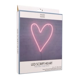 pink heart LED neon light 9.5in x 11.5in | Five Below