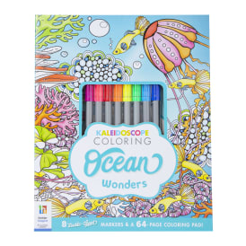 kaleidoscope ocean wonders coloring set | Five Below