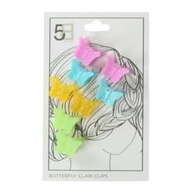mini butterfly claw hair clips 8-pack | Five Below