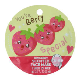 'you're berry special' strawberry-scented sheet mask | Five Below