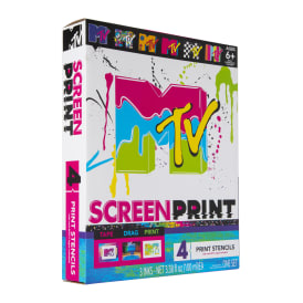 mtv™ screen print craft kit with 4 stencils & ink | Five Below