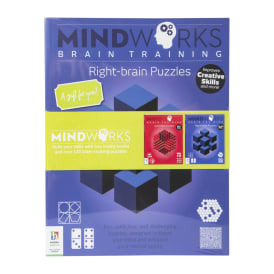 mindworks puzzles 2-book bundle: left brain & right brain puzzles | Five Below