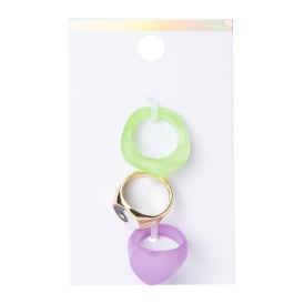 acrylic rings 3-piece set | Five Below