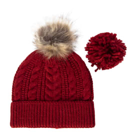 interchangeable pom beanie 3-piece set | Five Below