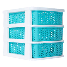 herringbone 3-drawer mini organizer 7.5in x 6.3in | Five Below