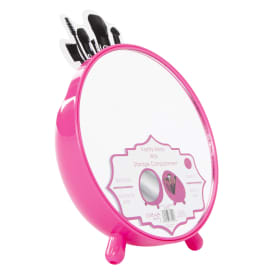 round vanity mirror with storage compartment 7in | Five Below