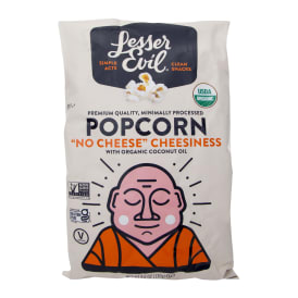 lesser evil® organic popcorn 'no cheese' cheesiness 4.6oz | Five Below