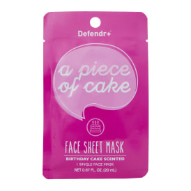 defender+™ birthday cake scented face sheet mask 0.67oz | Five Below