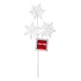 holiday glitter snowflake pick | Five Below