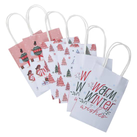 holiday small gift bag 6-pack 4.5in x 6.5in | Five Below