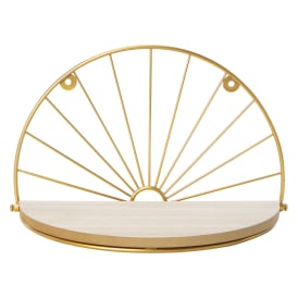 decorative gold metal shelf 12in | Five Below