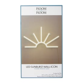 LED sunburst wall icon light 14.5in | Five Below
