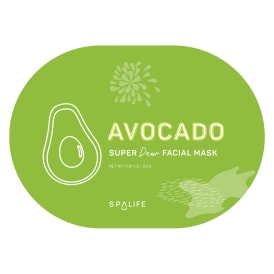 spa life™ avocado oval face mask 0.81oz | Five Below