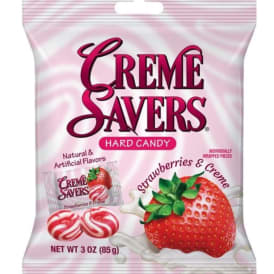 creme savers® strawberries & creme hard candy 3oz | Five Below