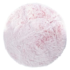round faux fur accent rug 30in | Five Below