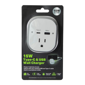 type-C & USB wall charger 15W | Five Below