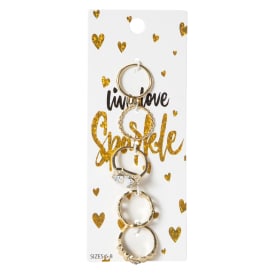 rhinestone rings 5-pack | Five Below
