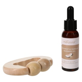 therawell® wooden massager & massage oil set 2-piece | Five Below