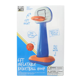high five® inflatable basketball & hoop 6ft | Five Below