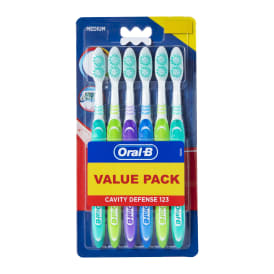 oral-b® cavity defense toothbrush value pack 6-count | Five Below