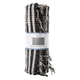 black & white chindi rug 3ft x 5ft | Five Below