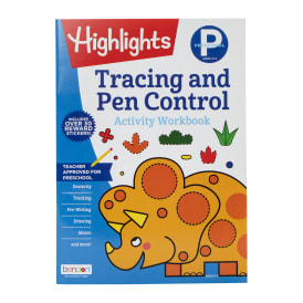 highlights® preschool tracing & pen control activity workbook | Five Below