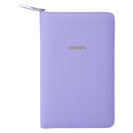 faux leather padded zipper journal 6in x 8in | Five Below