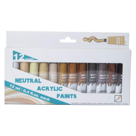 neutral acrylic paints 12-count | Five Below