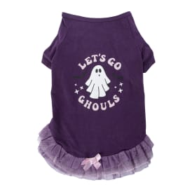 'let's go ghouls' halloween pet tutu tee | Five Below