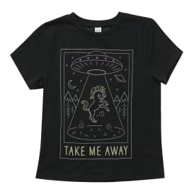 juniors aliens ‘take me away’ graphic tee | Five Below